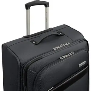 WALLYBAGS Stratford Softside 25" Medium Checked Spinner Luggage - Graphite