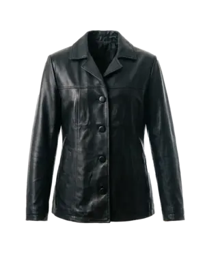 ALYSON EASTMAN Sonia Leather Jacket - Black