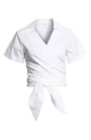 A.L.C. Brielle Tie Front Cotton Top