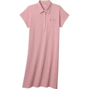 Boast Pima Cotton Club Polo Dress - Rose Tan