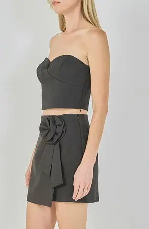 Endless Rose Strapless Crop Top