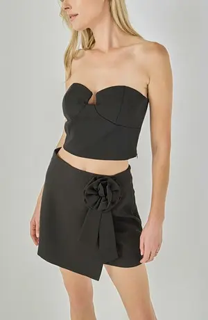 Endless Rose Strapless Crop Top