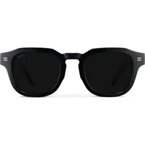 WMP EYEWEAR Nelson48mm Classic Square Polarized Sunglasses - Black
