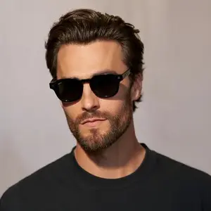 WMP EYEWEAR Nelson48mm Classic Square Polarized Sunglasses - Black