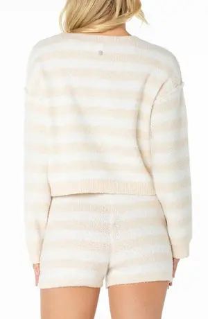 Roxy Swell Season Stripe Sweater - Parchment