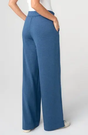 LIVERPOOL Pleat Front Pull On Wide Leg Pants