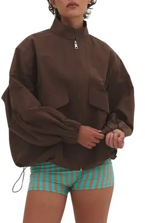 FIND ME NOW Sable Zip Up Jacket
