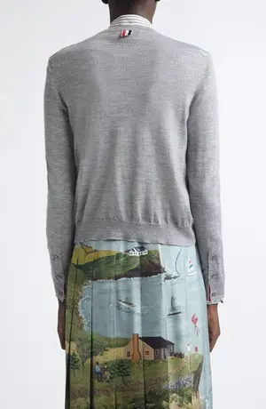 Thom Browne Nantucket Scenic Jersey Stitch Cardigan