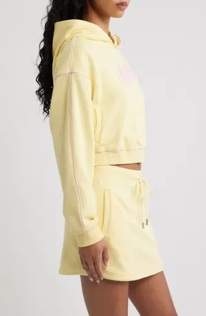 KULANI KINIS Puff Paint Cropped Hoodie