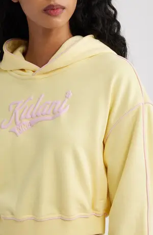 KULANI KINIS Puff Paint Cropped Hoodie