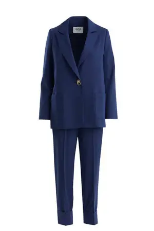 GIZIA Dark Navy Single-button Blazer Suit