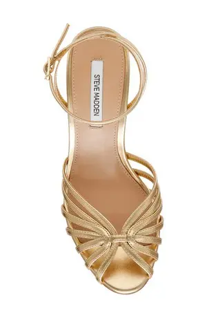 Steve Madden Mizuna Ankle Strap Sandal - Gold