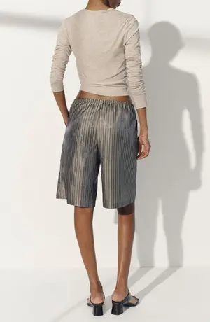 REFORMATION Sandy Striped Shorts