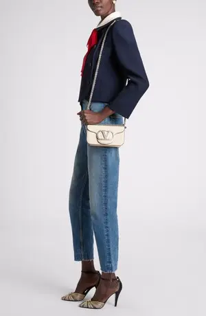 Valentino Garavani Layered Collar & Bow Wool Crepe Jacket