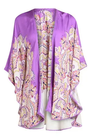 SUNSHINE 79 Lilac Cascade Kimono Cover-up