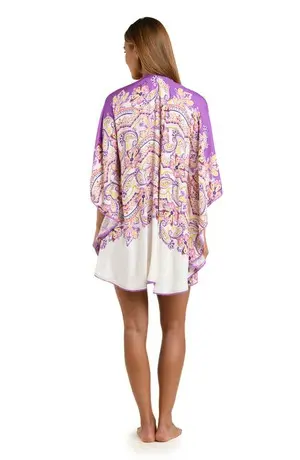 SUNSHINE 79 Lilac Cascade Kimono Cover-up