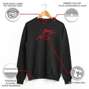 MARVEL: SPIDER-MAN Marvel Spider-man Vintage Red Wraith Shadow Pose Sweatshirt