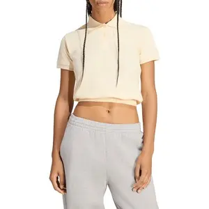 ADIDAS ORIGINALS Piqué Knit Polo Shirt - Warm Vanilla