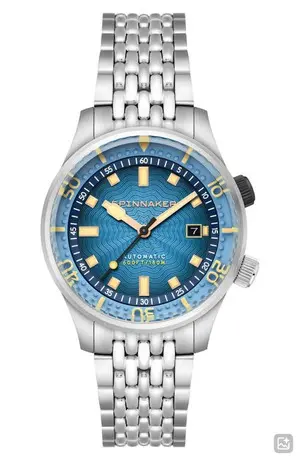 SPINNAKER Bradner Automatic Stainless Steel Diver Watch - Blue