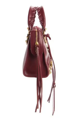 Balenciaga Mini Le City Uptown Leather Top Handle Bag