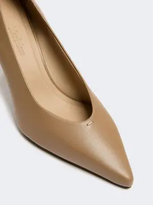 Max Mara Soft Nappa Leather Court Shoes