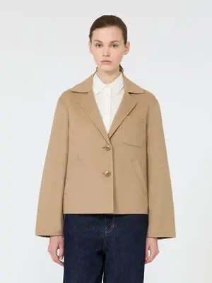 Max Mara Double Wool Cropped Jacket