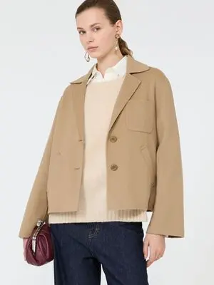 Max Mara Double Wool Cropped Jacket