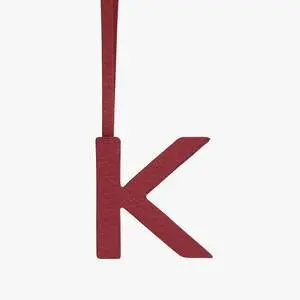 Cuyana Letter Keychain K - Ruby/nude