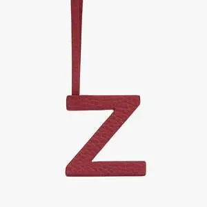 Cuyana Letter Keychain Z - Ruby/nude