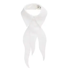 JULIA ALLERT Sculptural Satin Collar - White