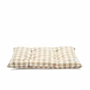 CAFIDE Neutrals Vichy Dog Cushion Bed, Bela