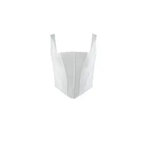 VESTIAIRE D'UN OISEAU LIBRE Cashmere Corset - White