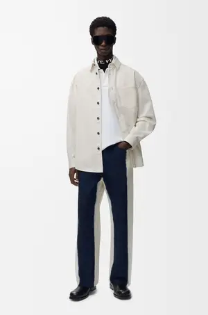 Loewe Anagram Overshirt In Denim