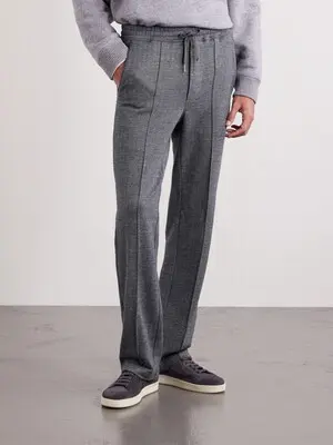 TOM FORD Straight-leg Herringbone Drawstring Trousers
