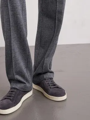 TOM FORD Straight-leg Herringbone Drawstring Trousers