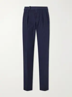 Polo Ralph Lauren Straight-leg Cotton Trousers - Blue