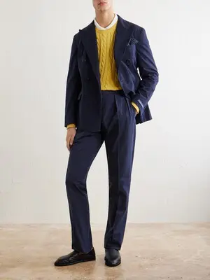 Polo Ralph Lauren Pleated Stretch Cotton Trousers
