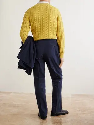 Polo Ralph Lauren Pleated Stretch Cotton Trousers