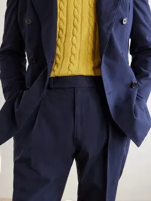 Polo Ralph Lauren Pleated Stretch Cotton Trousers