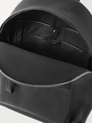 TOM FORD Buckley Full-grain Leather Backpack - Black
