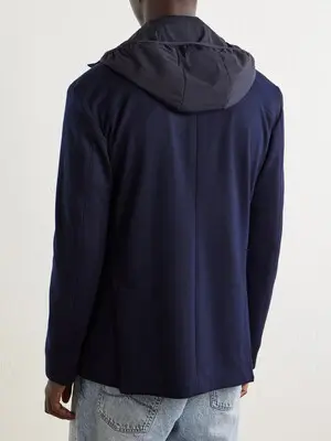Sease Virgin Wool Hooded Blazer