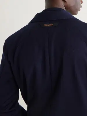 Sease Virgin Wool Hooded Blazer