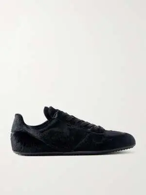 Rick Owens Minimal Sneaks Pony Hair Sneakers - Black