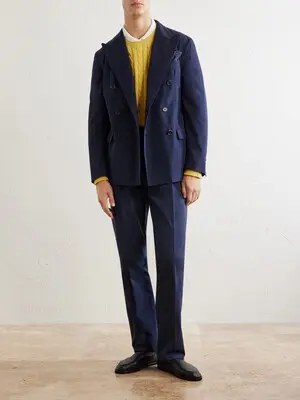 Polo Ralph Lauren Double-breasted Cotton-canvas Suit Jacket