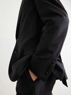 TOM FORD Shelton Stretch-wool Jacket - Black