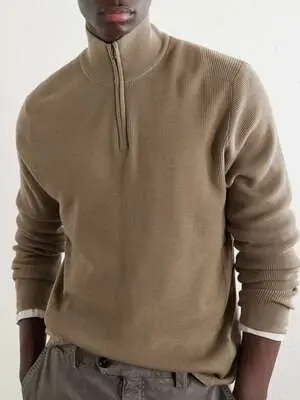 Sease Waffle Turtle-neck Wool-knitted Sweater