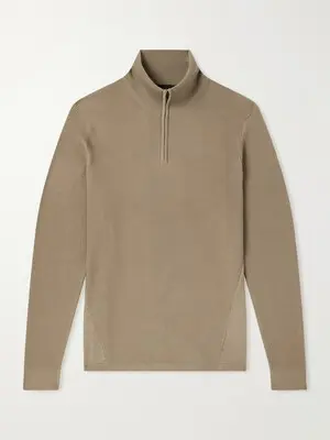 Sease Waffle Turtle-neck Wool-knitted Sweater - Neutrals