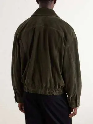 Saint Laurent Suede Blouson Jacket