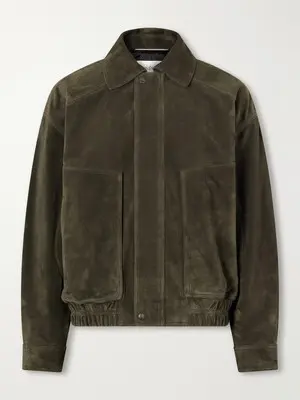 Saint Laurent Suede Blouson Jacket