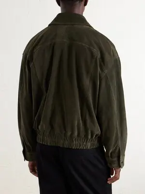 Saint Laurent Suede Blouson Jacket